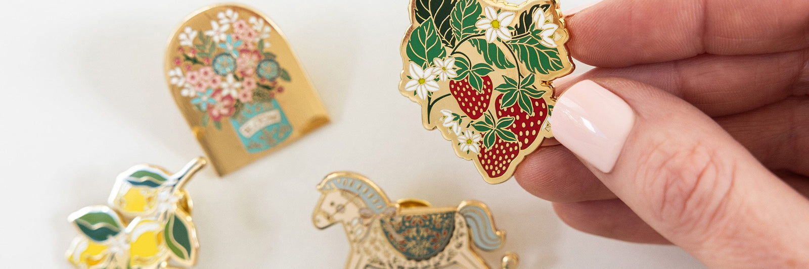 Designer Enamel Pins | Bespoke Letterpress