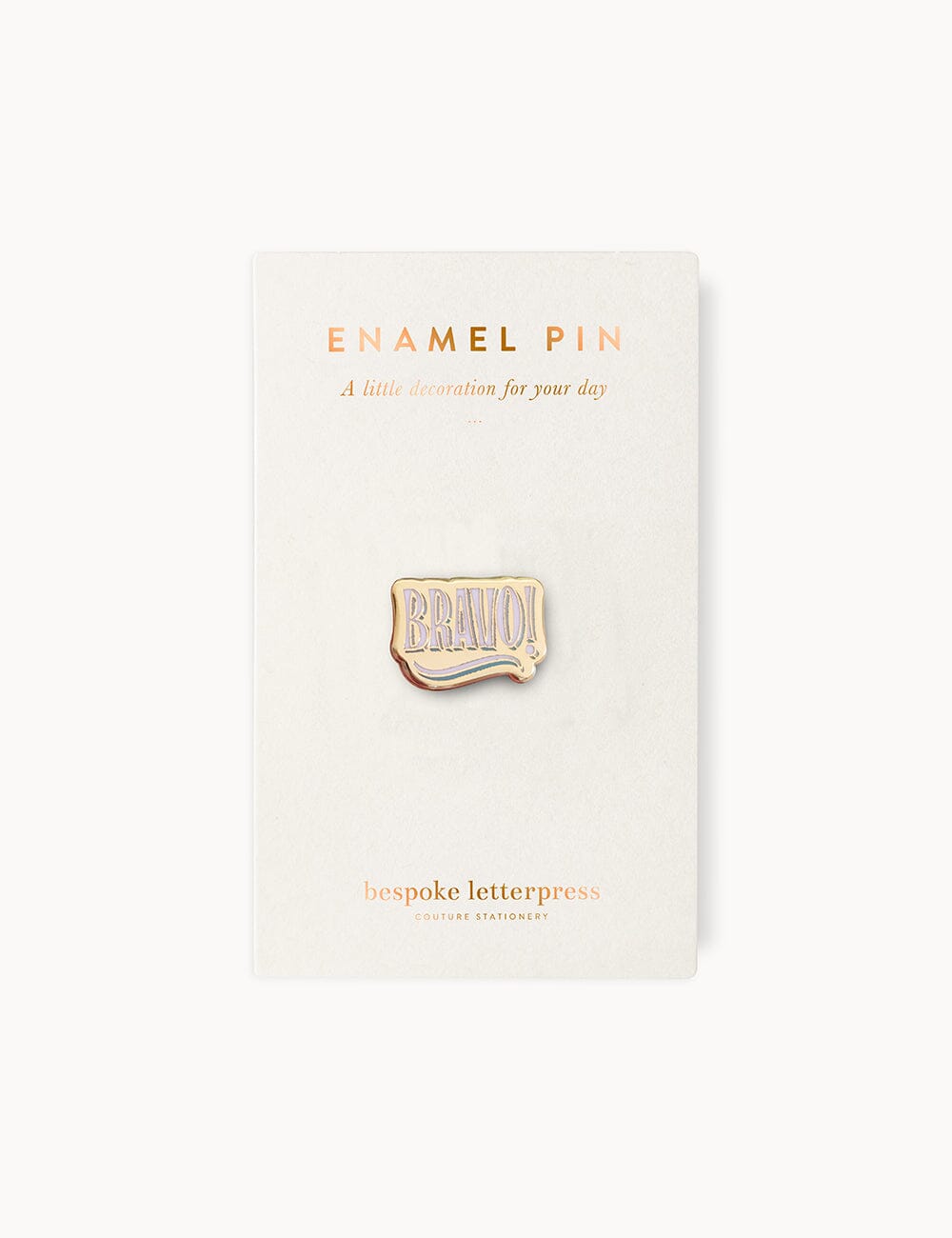 Bravo Enamel Pin