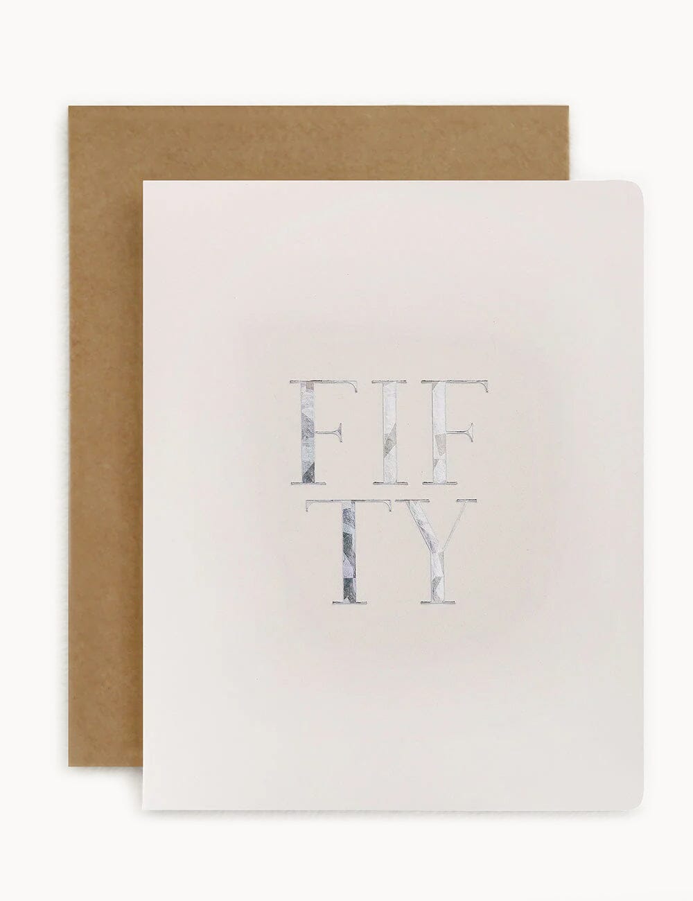 Fifty Letterpress Greeting Card