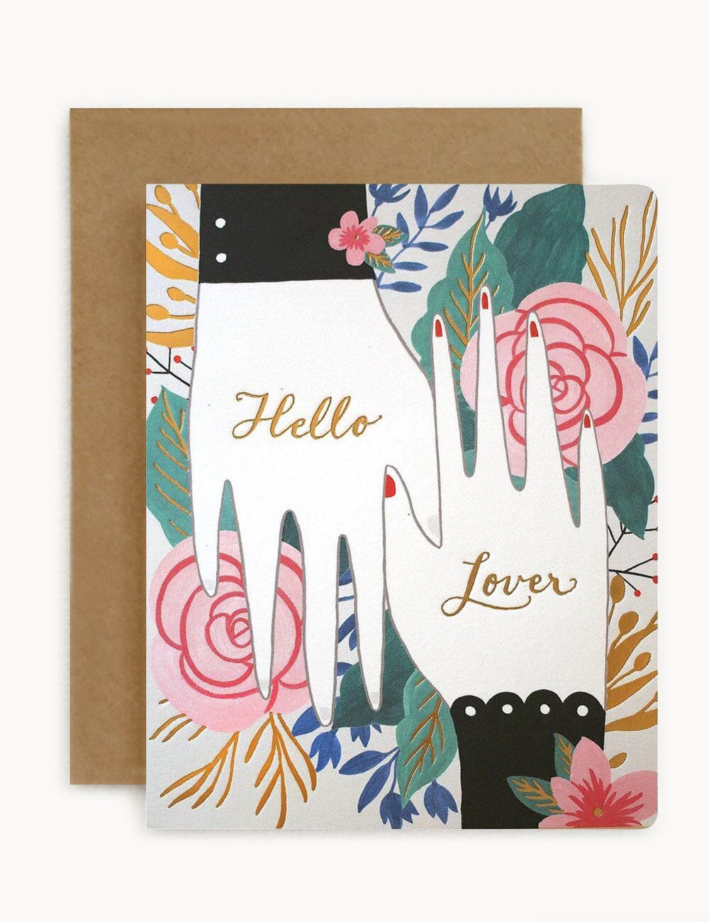 Hello Lover Letterpress Greeting Card